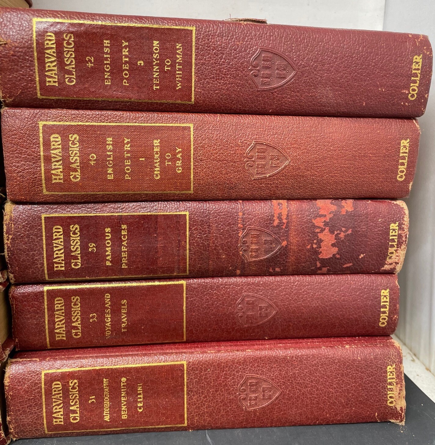 Collection 20 Vols. Harvard Classics P.F. Collier First Edition 1909 - Etsy