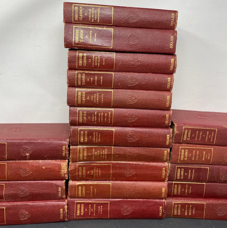 Collection 20 Vols. Harvard Classics P.F. Collier First Edition 1909 - Etsy
