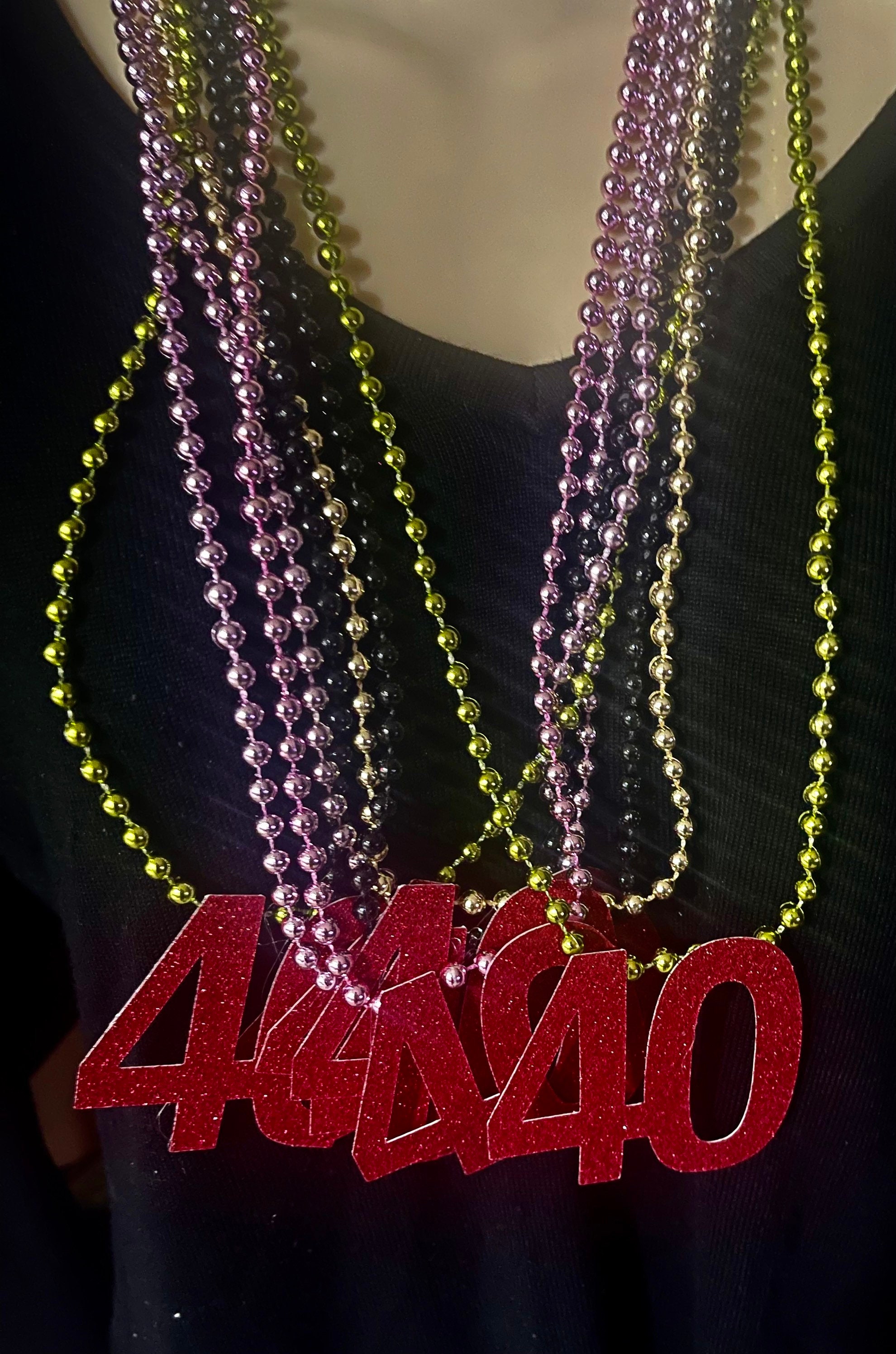 12 Pcs Beaded Party Necklace for 21st, 30th,40th ,50th ,60th, 70th ...