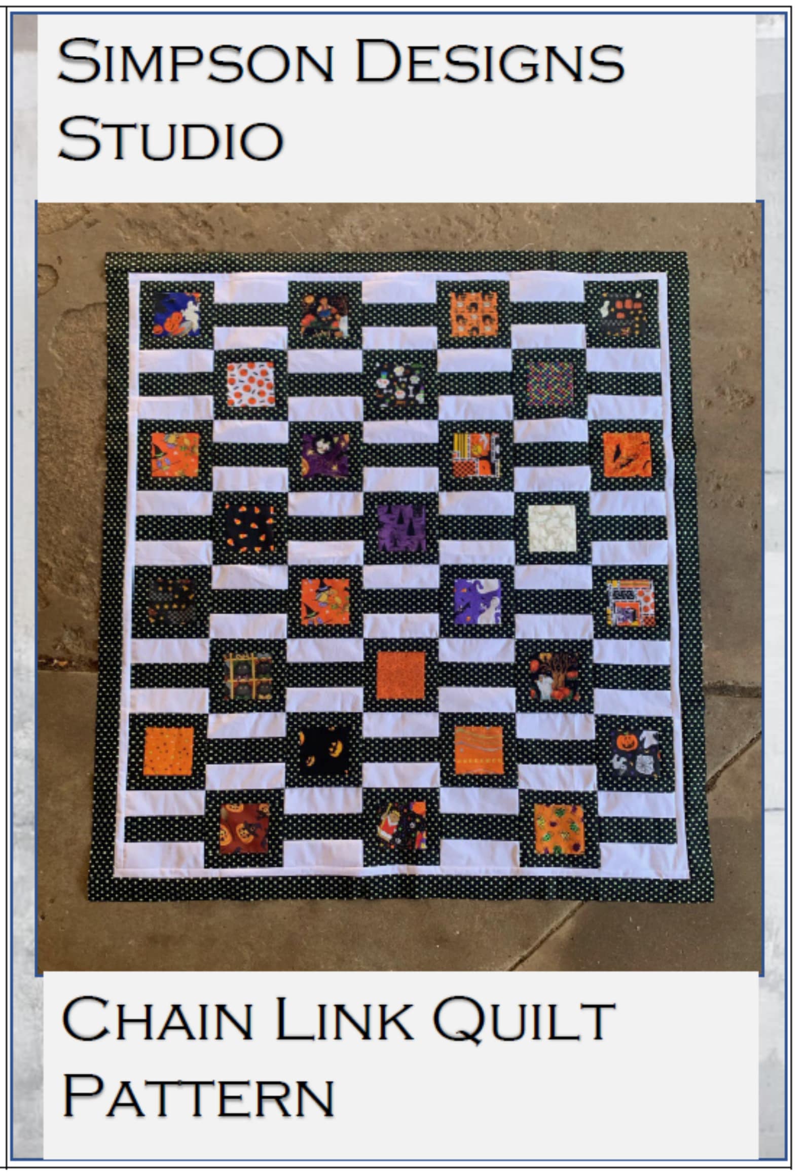 Chain Link Quilt Pattern PDF by Simpson Designs Studio, Digital Pattern ...
