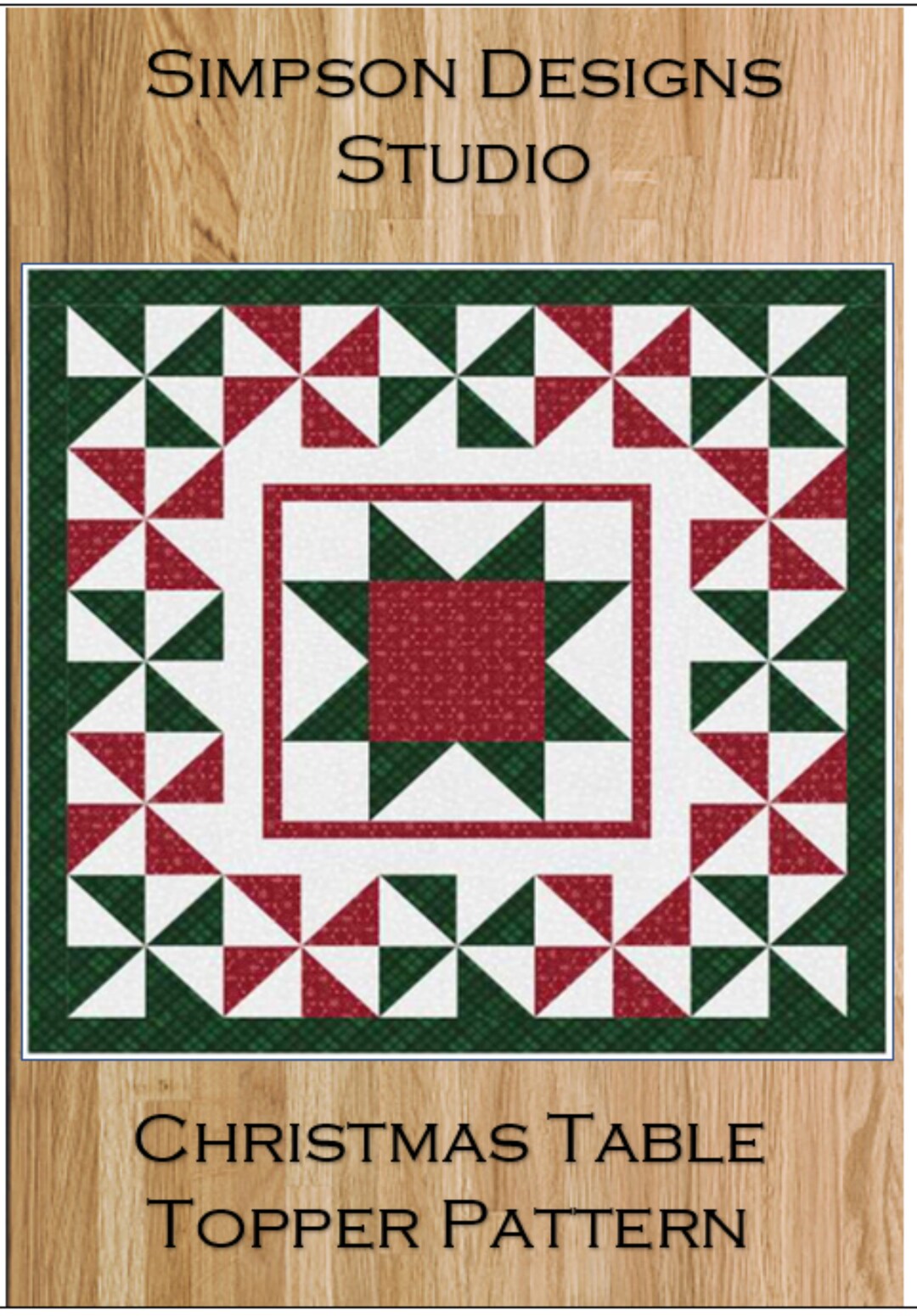 Christmas Table Topper Pattern PDF by Simpson Designs Studio, Digital ...