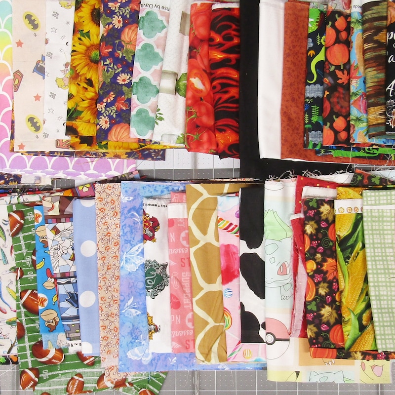 Fabric Scrap Bag - Etsy