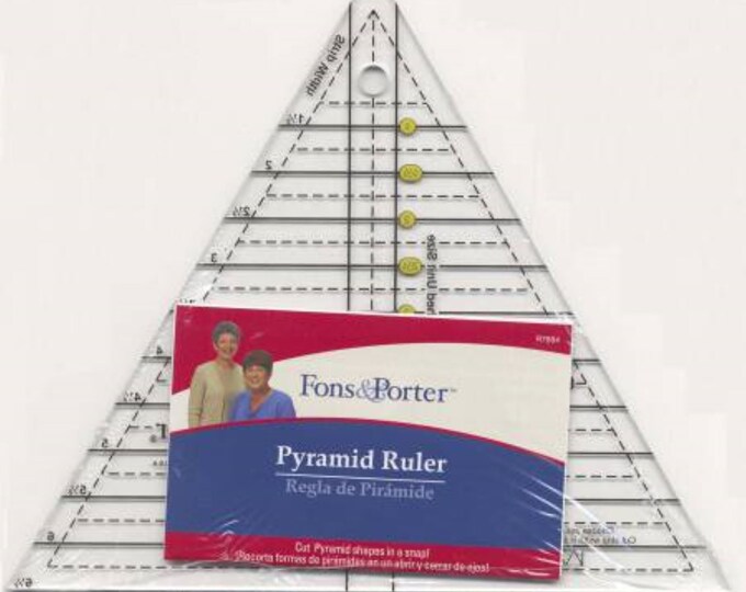 Fons & Porter Pyramid Ruler 60 Degree Sizes 1in to 6in - Etsy