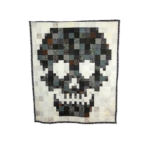 Pixel Skull Quilt Pattern PDF by Simpson Designs Studio, Digital Pattern - Etsy