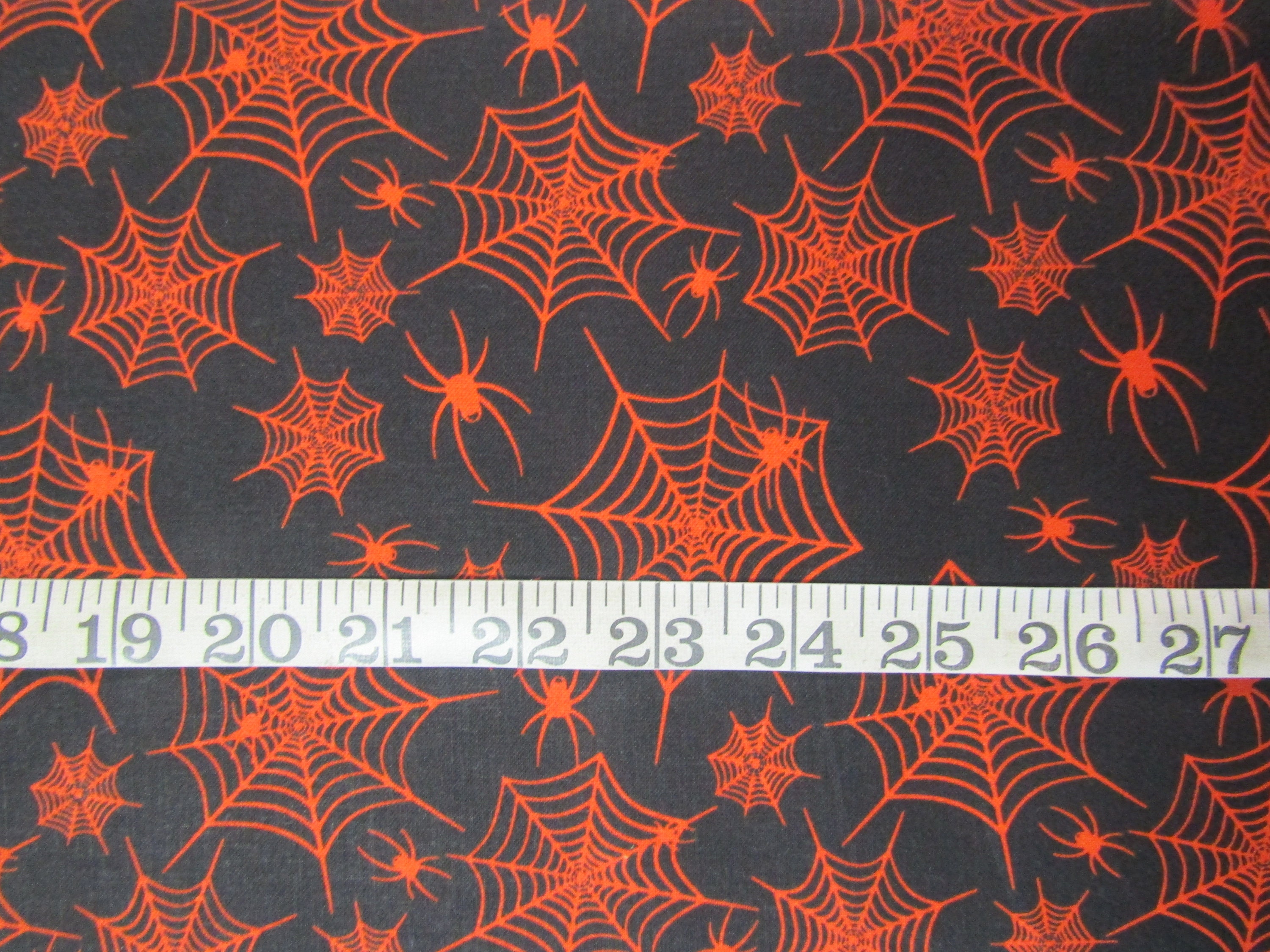 Halloween Fabric Black Spider Web Fabric 100% Cotton - Etsy