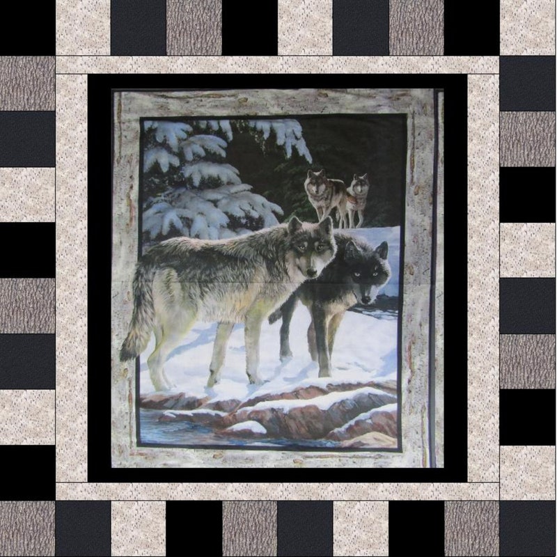 Wolf Quilt Pattern - Etsy