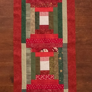 Log Cabin Table Runner Pattern PDF by Simpson Designs Studio, Digital ...