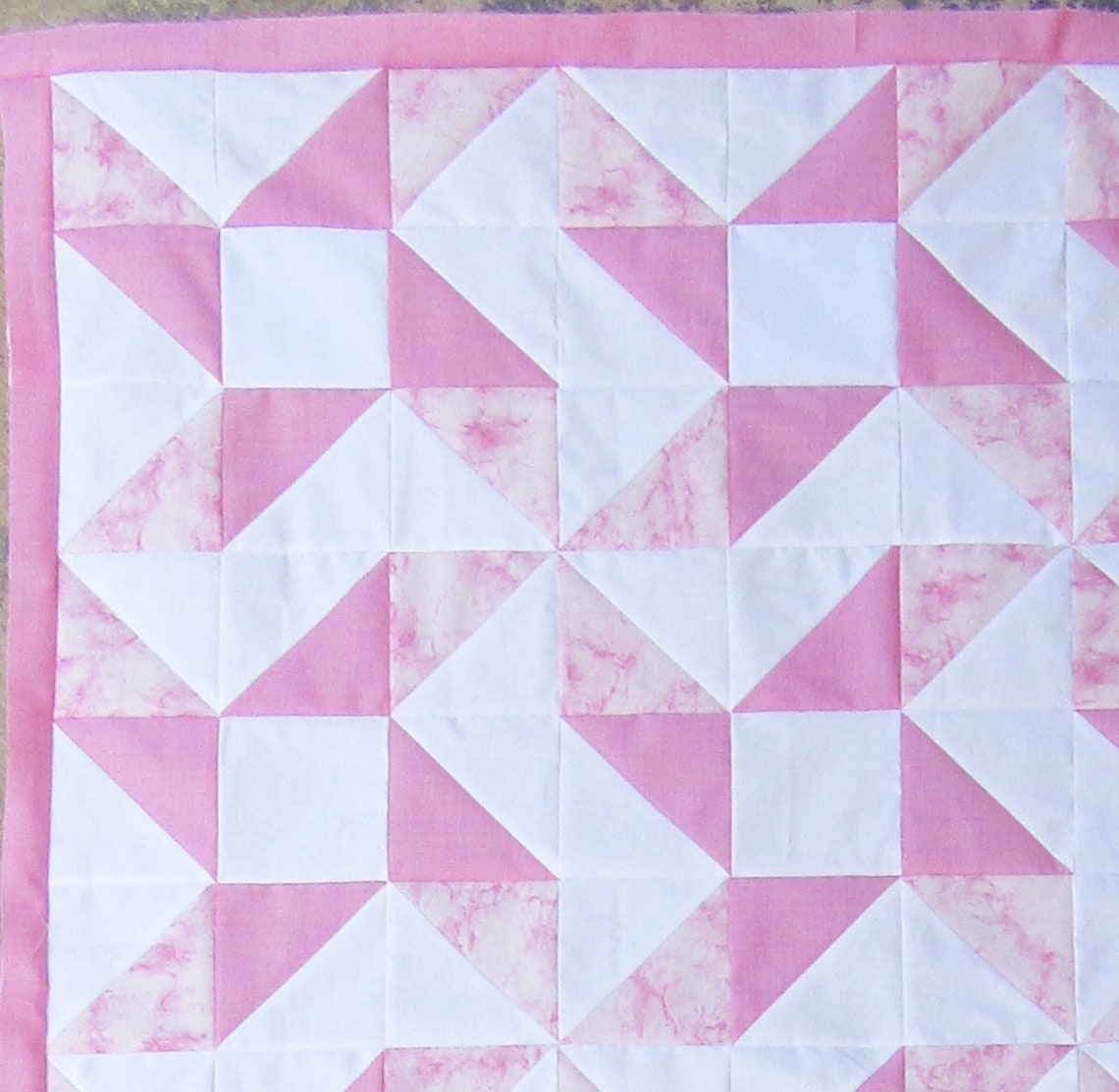 Pink Pinwheels Quilt Pattern PDF by Simpson Designs Studio, Digital ...