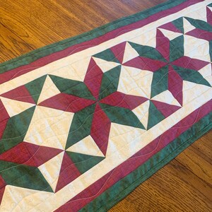 Patchwork Star Table Runner Pattern PDF by Simpson Designs Studio ...