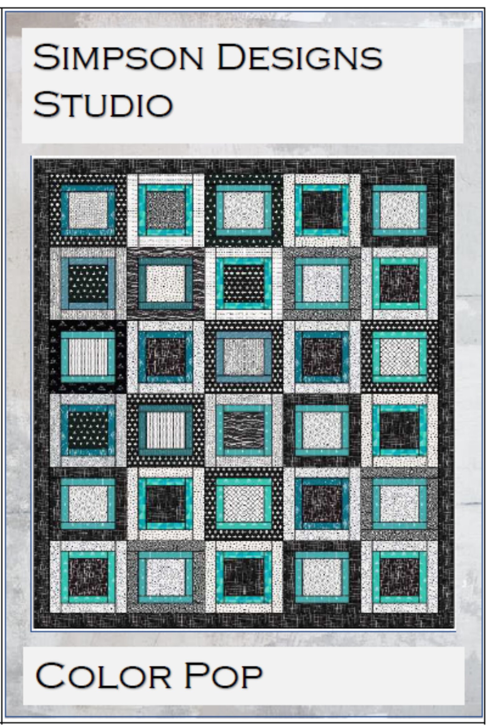 Color Pop Quilt Pattern PDF by Simpson Designs Studio, Digital Pattern ...