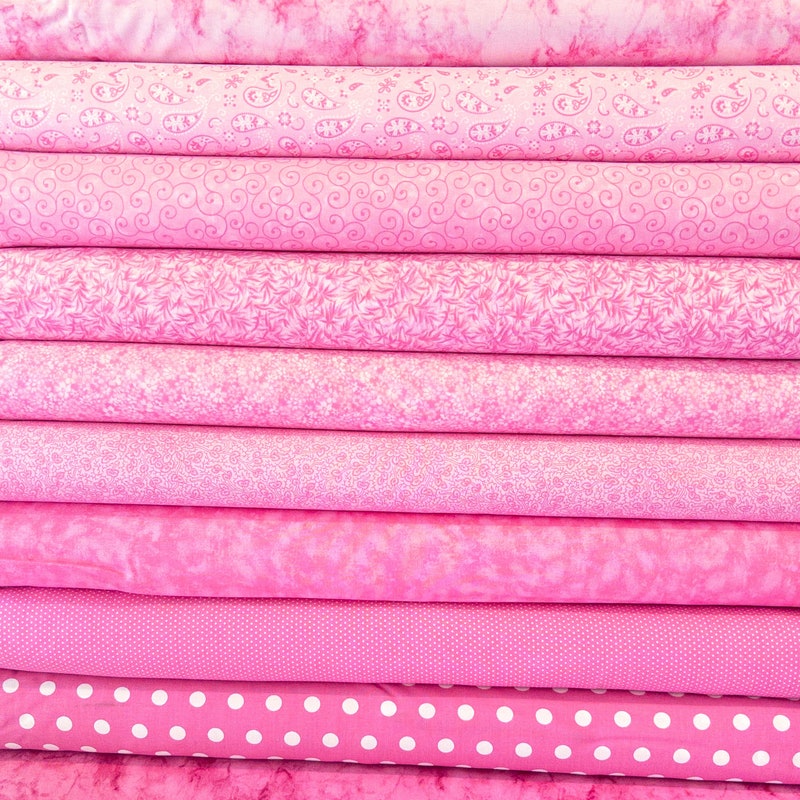 Pink Quilting Fabric - Etsy