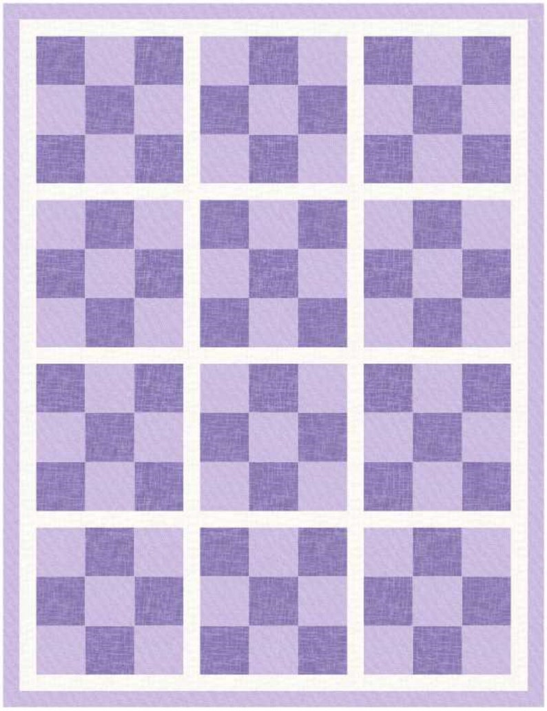 Nine Patch Squares Quilt Pattern PDF by Simpson Designs - Etsy