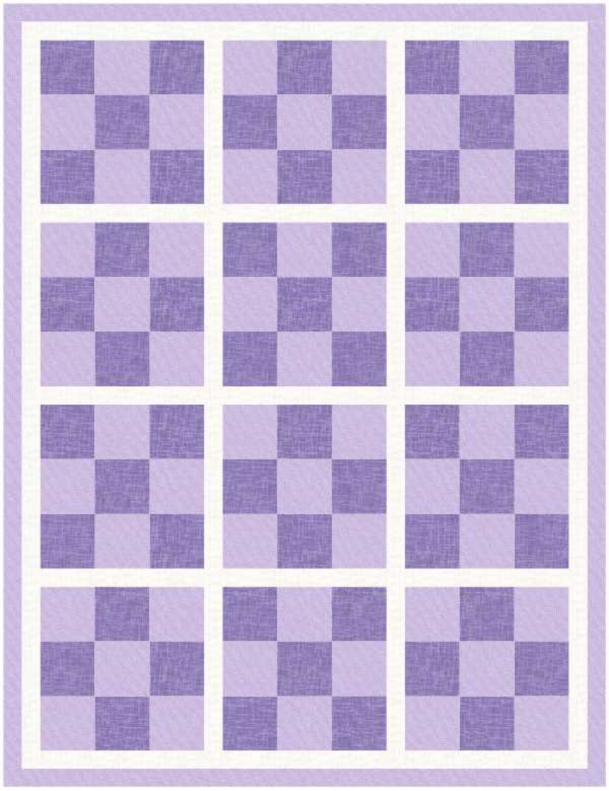 Nine Patch Squares Quilt Pattern PDF by Simpson Designs - Etsy