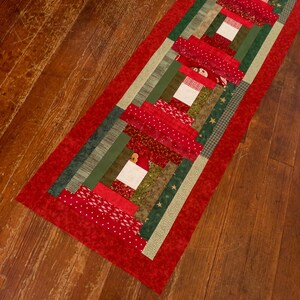 Log Cabin Table Runner Pattern by Simpson Designs Studio, Physical ...