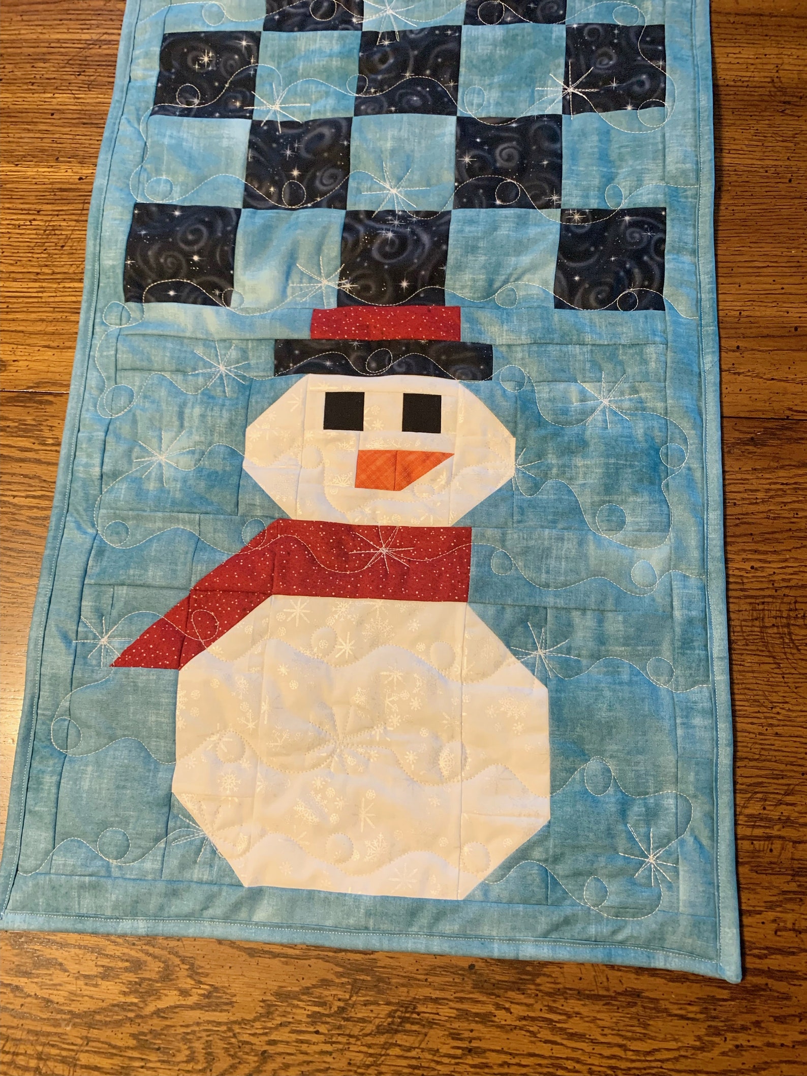 Snowman Table Runner Pattern PDF by Simpson Designs Studio - Etsy