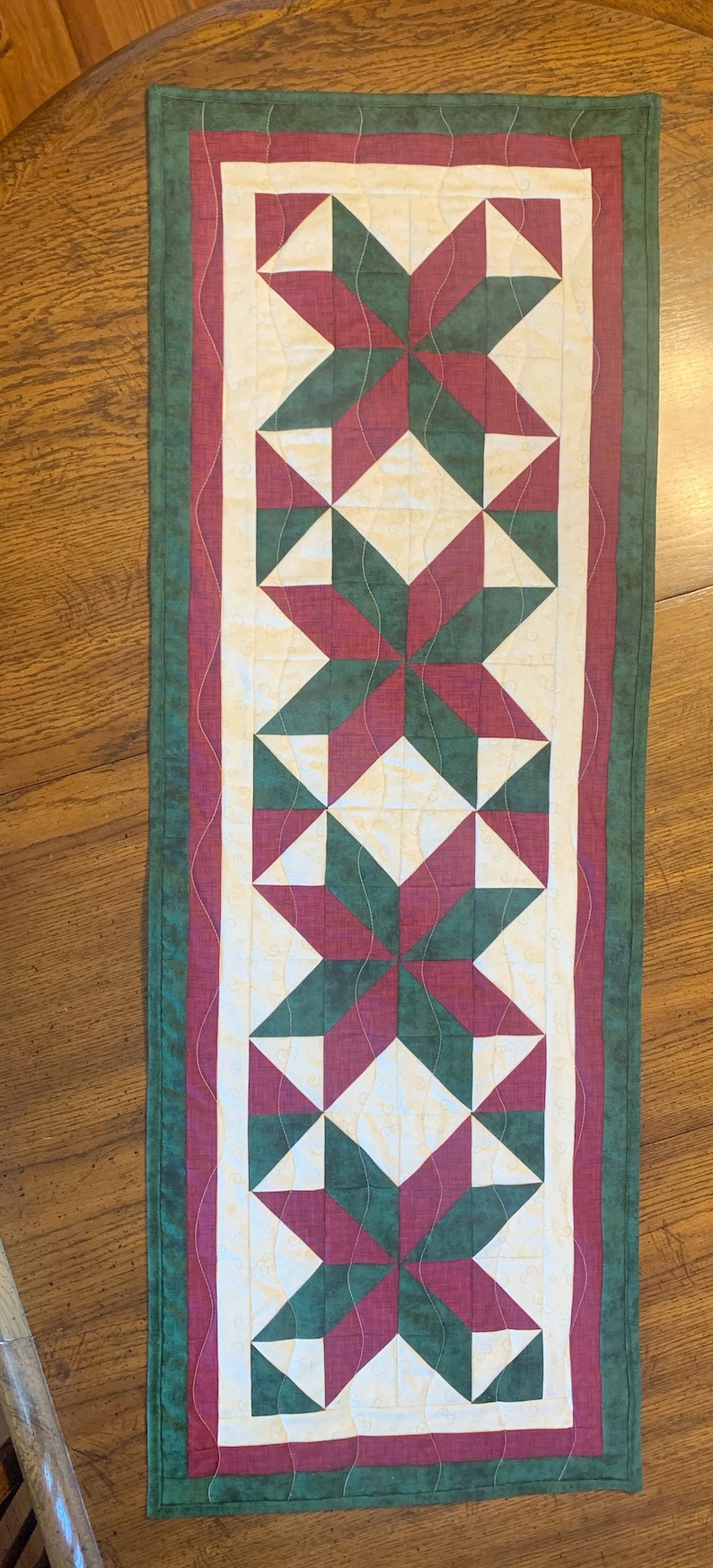 Patchwork Star Table Runner Pattern PDF by Simpson Designs - Etsy