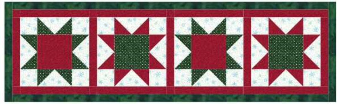 Christmas Star Table Runner Pattern PDF by Simpson Designs - Etsy