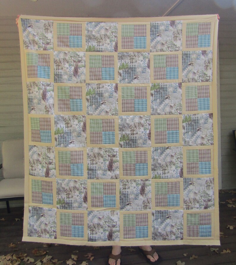 Four Patch Squares Quilt Pattern PDF by Simpson Designs - Etsy