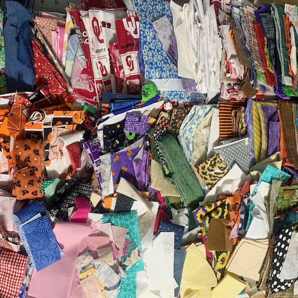 100% Cotton Fabric Scrap Bags - Etsy