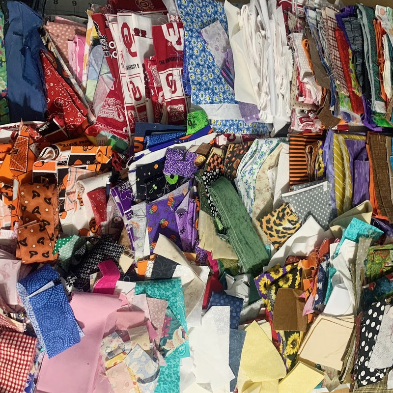 Solid Fabric Scrap Bundle - Etsy