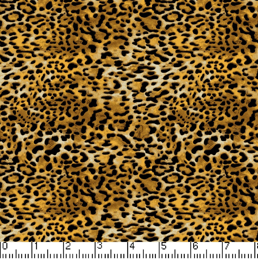 Leopard Print, 100% Quilt Cotton, Fabric by the Yard, Medium - Etsy