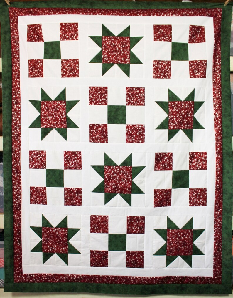 Stars & Squares Quilt Pattern PDF by Simpson Designs Studio - Etsy