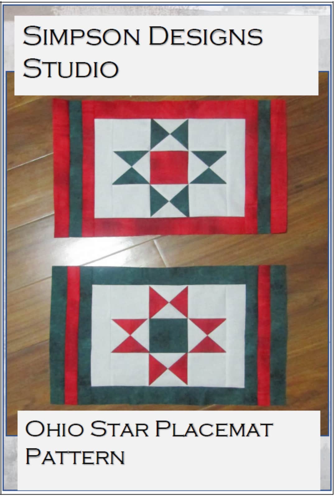 Ohio Star Placemats Pattern PDF by Simpson Designs Studio, Digital ...