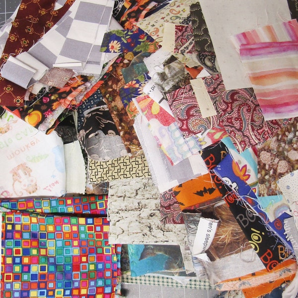 Scrap Blue Fabric - Etsy