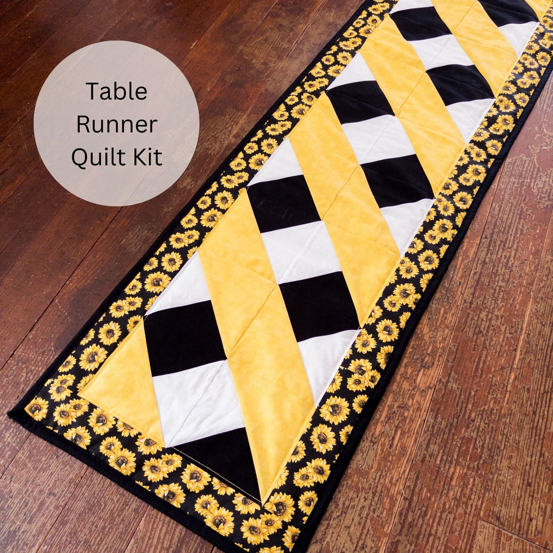 Sunflower Trellis Table Runner Quilt Kit - Etsy
