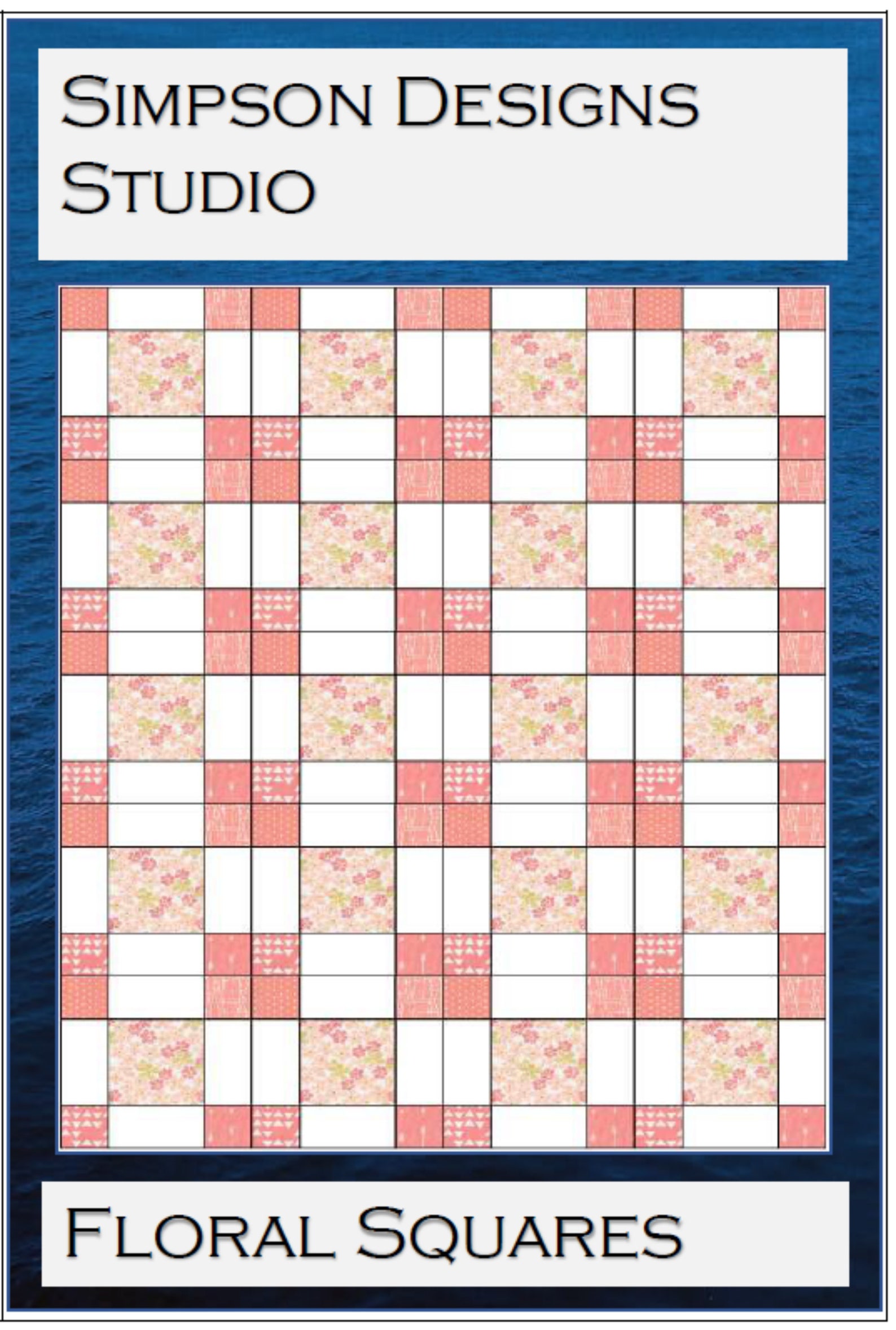Floral Squares Quilt Pattern PDF by Simpson Designs Studio - Etsy