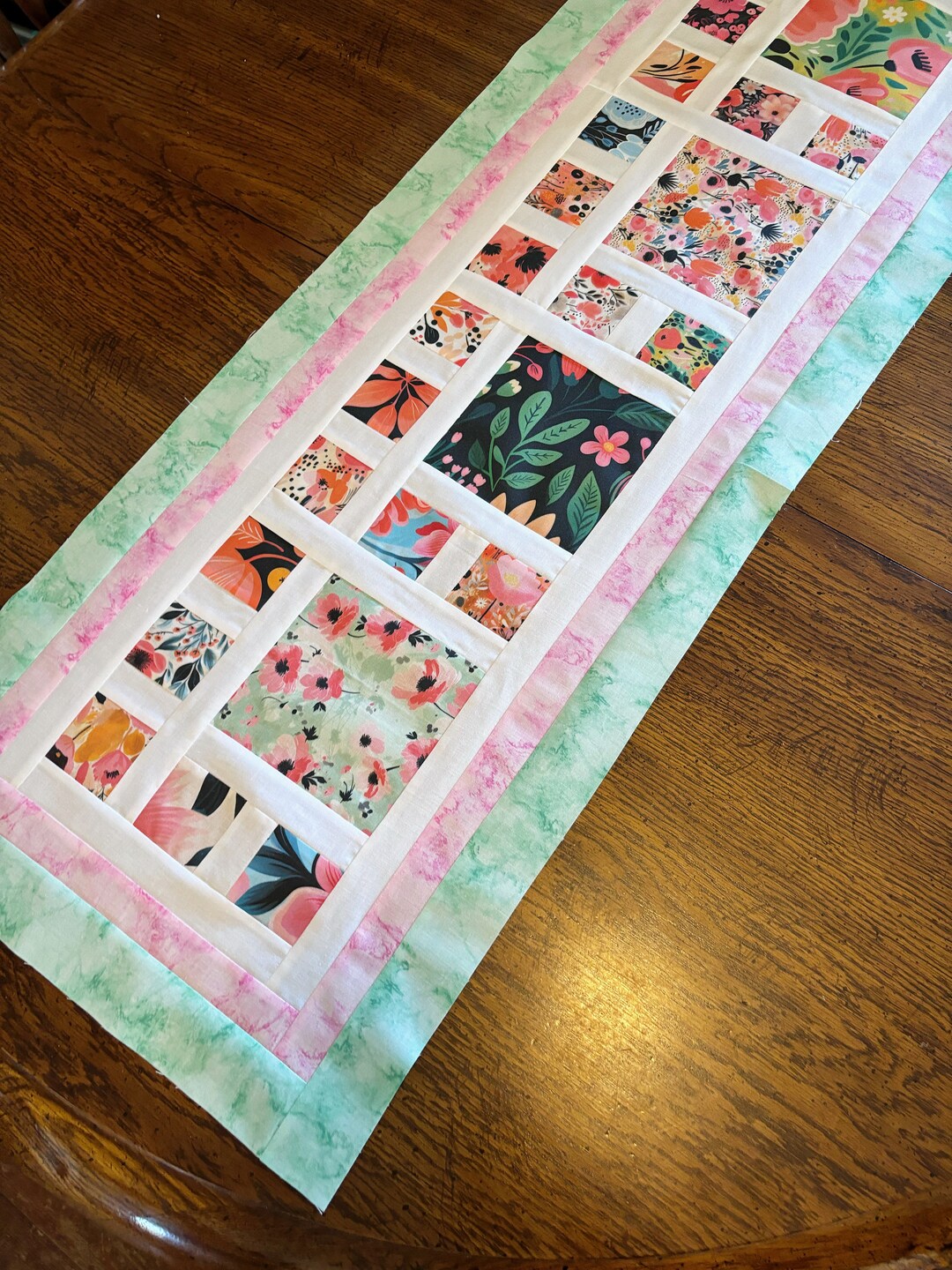 Boxed in Table Runner Pattern PDF by Simpson Designs Studio, Digital ...