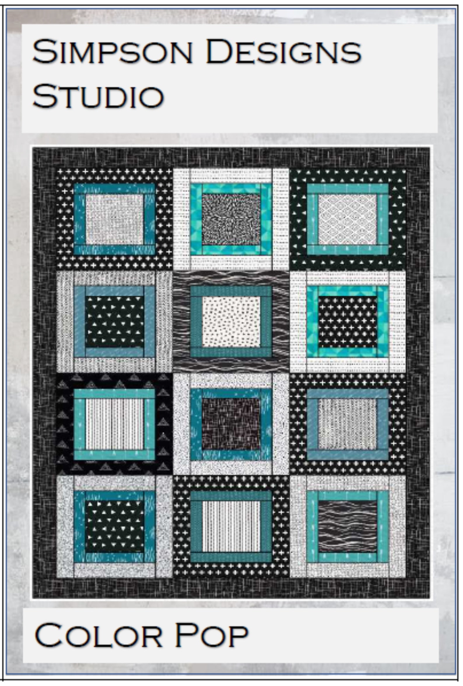 Color Pop Quilt Pattern PDF by Simpson Designs Studio, Digital Pattern ...
