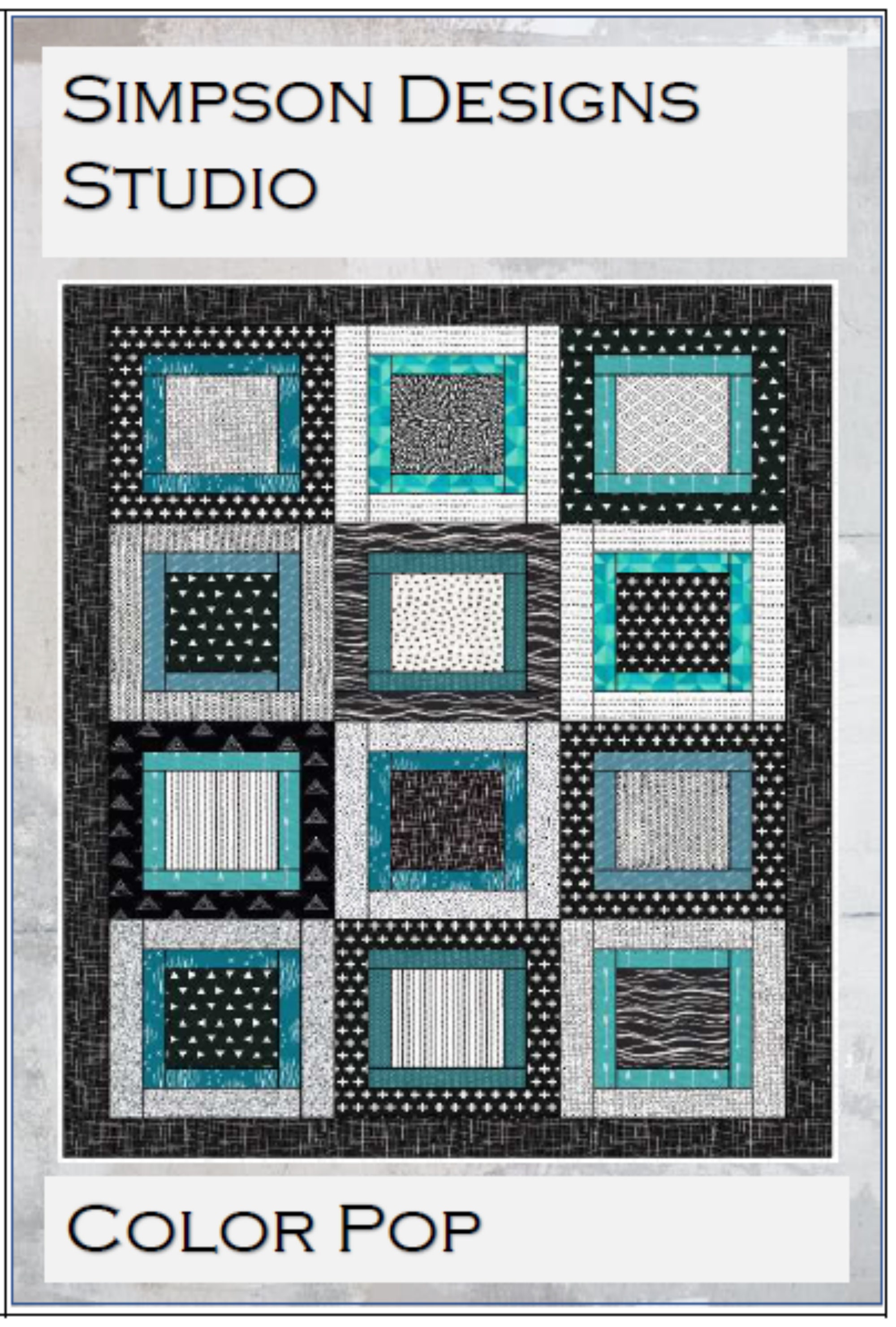 Color Pop Quilt Pattern PDF by Simpson Designs Studio, Digital Pattern ...