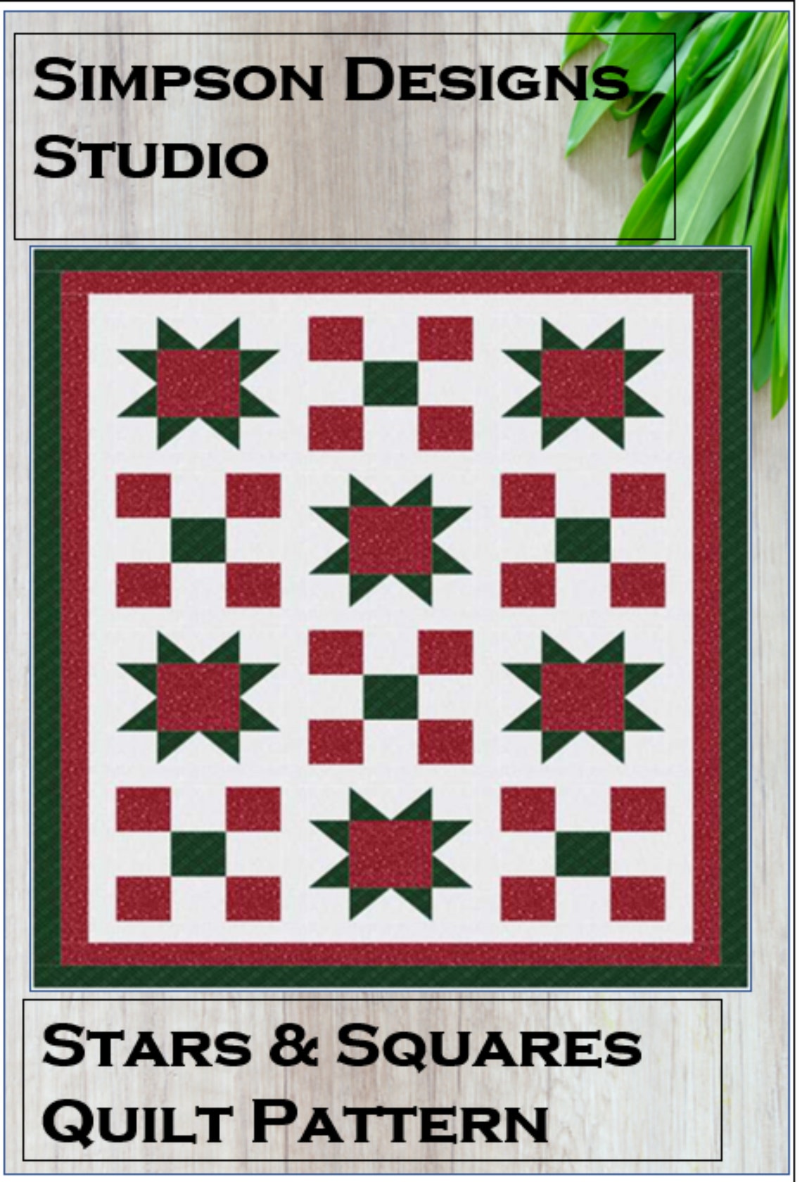 Stars & Squares Quilt Pattern PDF by Simpson Designs Studio - Etsy
