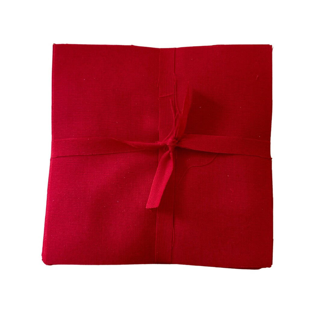 100 Pieces Solid Poppy Red 5 Inch Squares Pre-cut 100% Cotton Quilt Fabric, Charm Pack - Etsy
