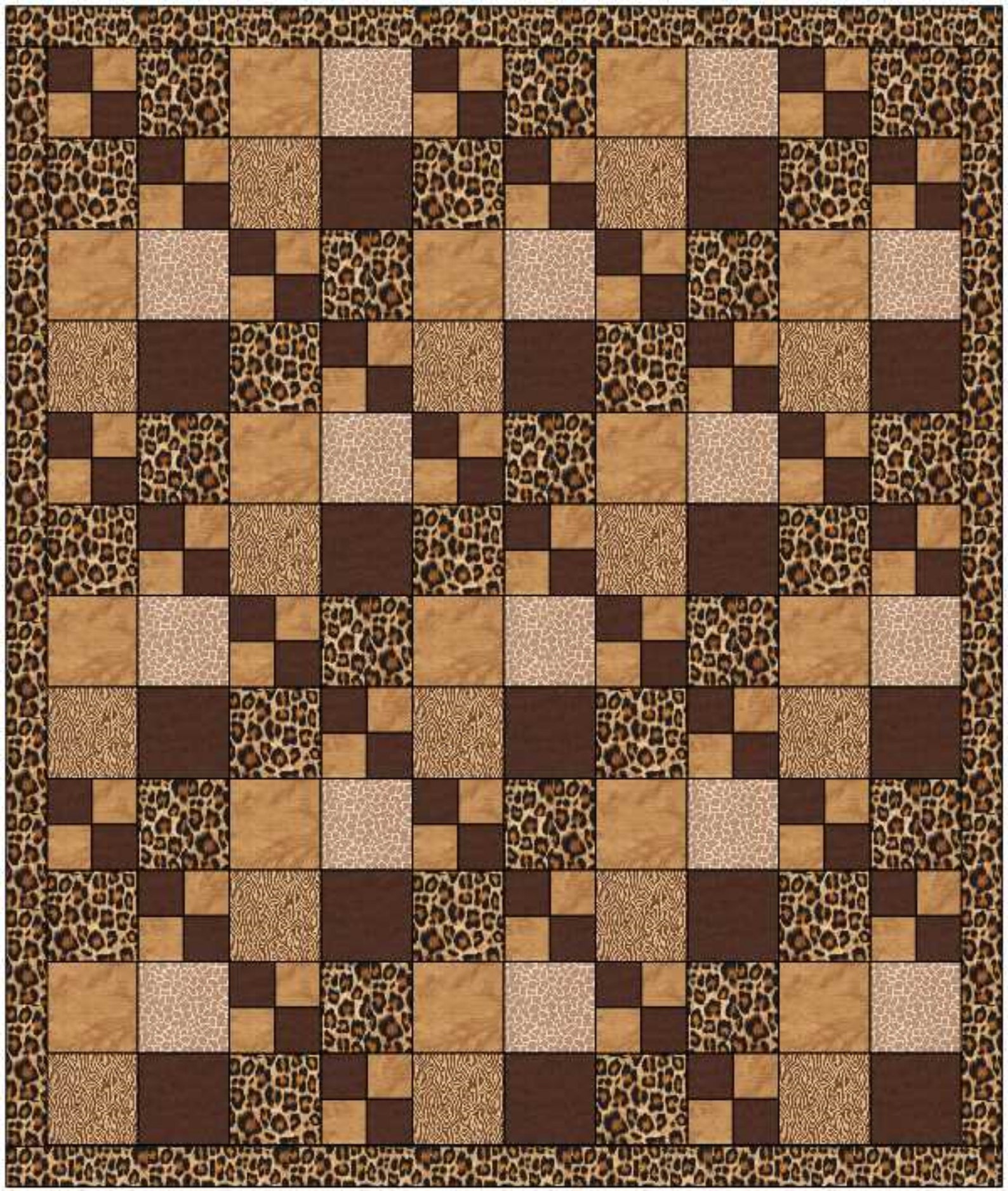 Easy Animal Print Quilt Pattern PDF by Simpson Designs Studio - Etsy