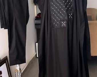 White and Ivory Agbada Babariga 3 Pieces Men Groom Suit African ...