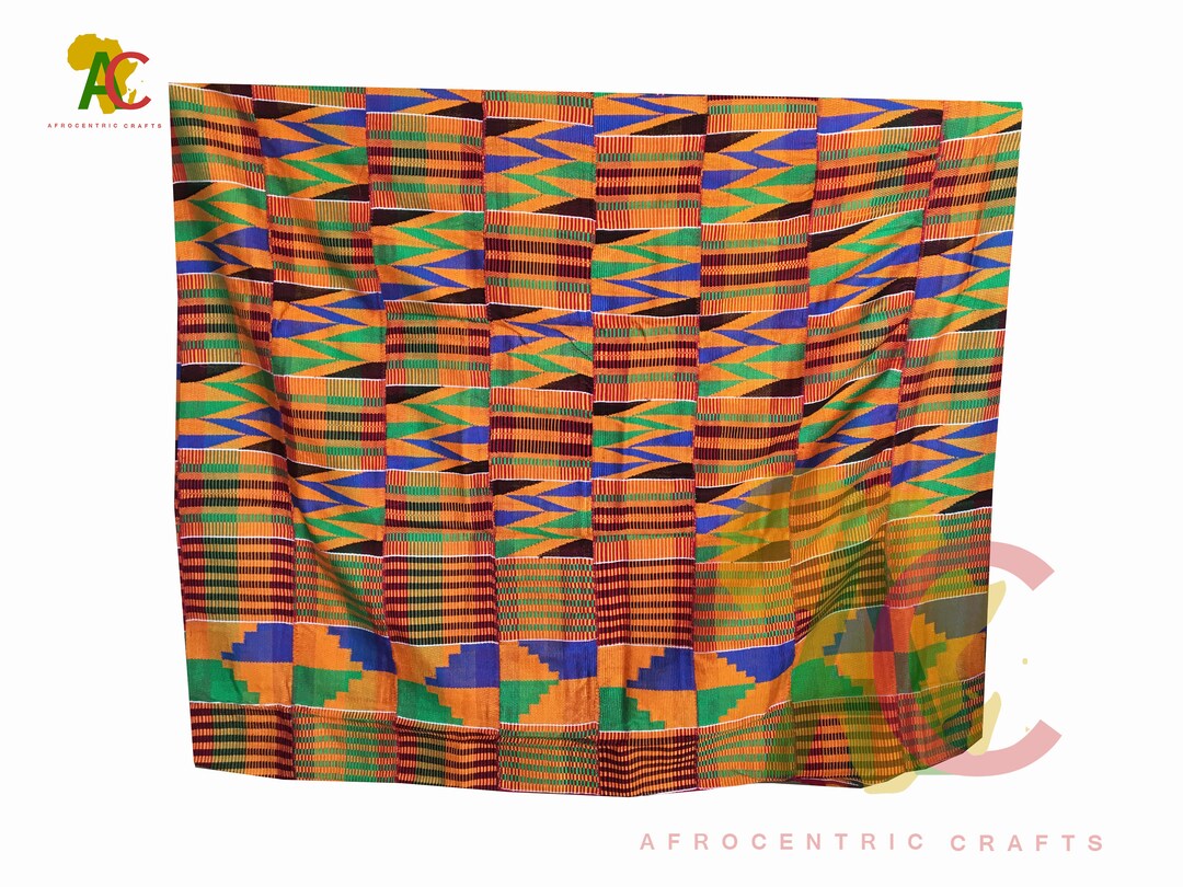 Kente Cloth Handwoven Ghana Asante Kente Ashanti African Art Textiles 6 ...