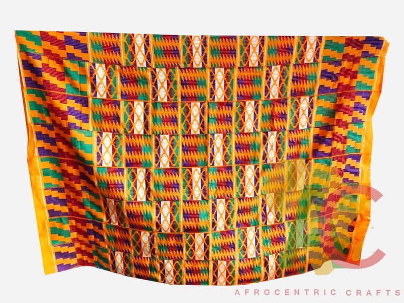 Kente Handwoven Cloth Ashanti Kente Ghana Asante African Art Textiles 6 ...