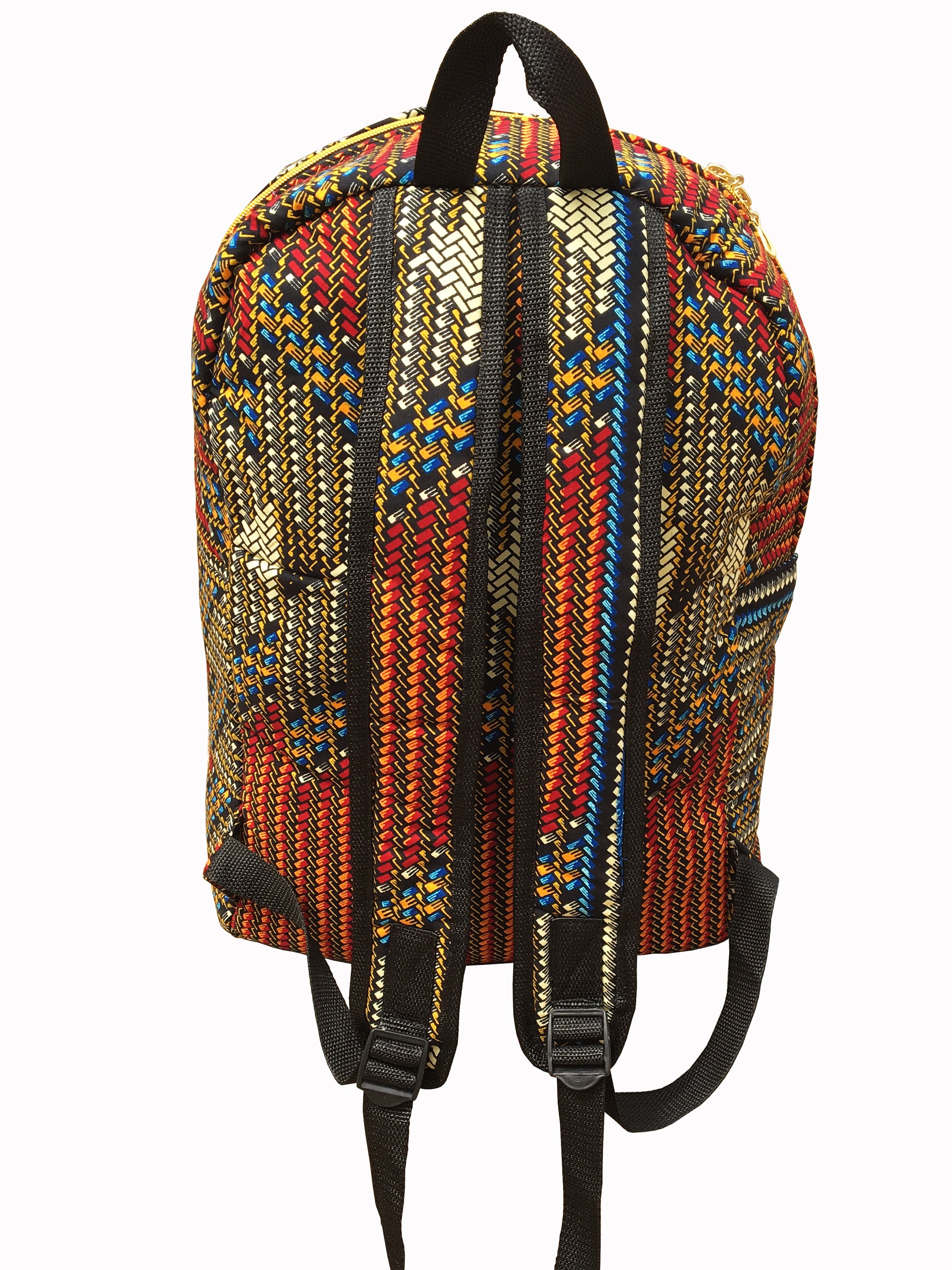 Ankara Wax African Print Book Bag Rucksack Handmade Backpack School Bag ...