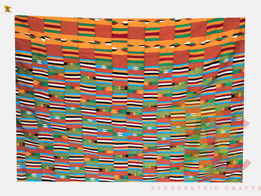 Asante Kente Handwoven Cloth Kente Ghana African Art Fabric Cloth 6 ...