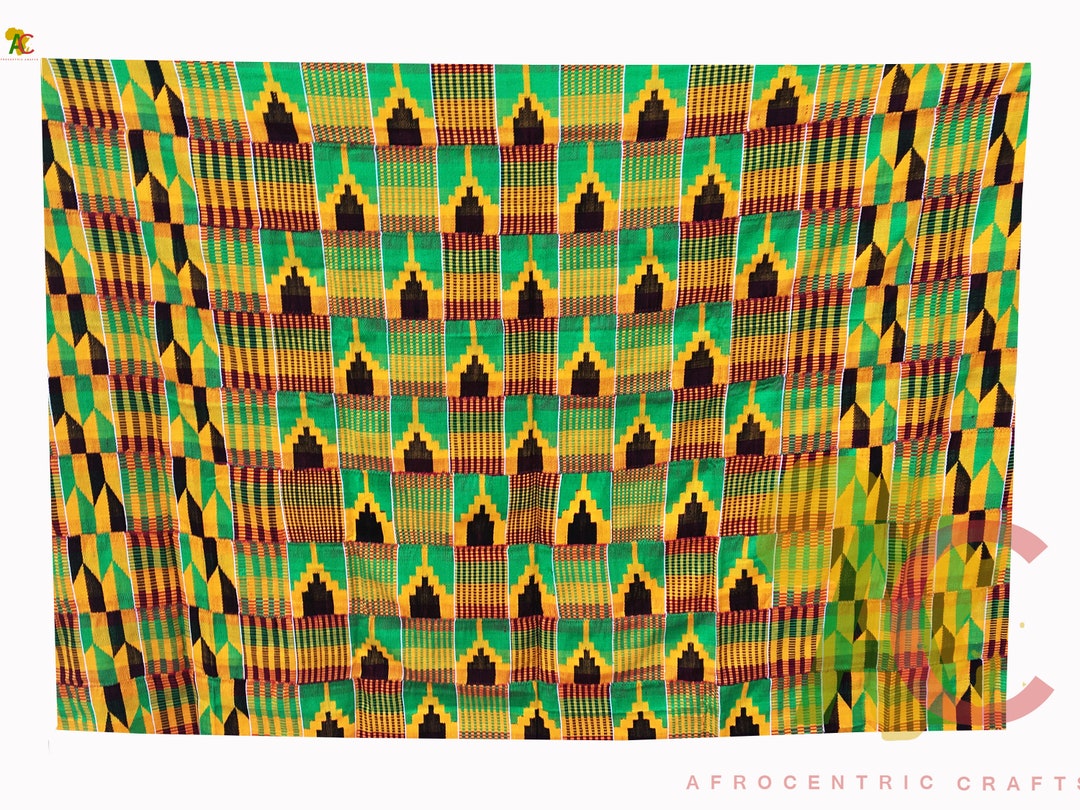 Handwoven Kente Cloth Asante Fabric Ashanti Ghana Kente African Art 6 ...