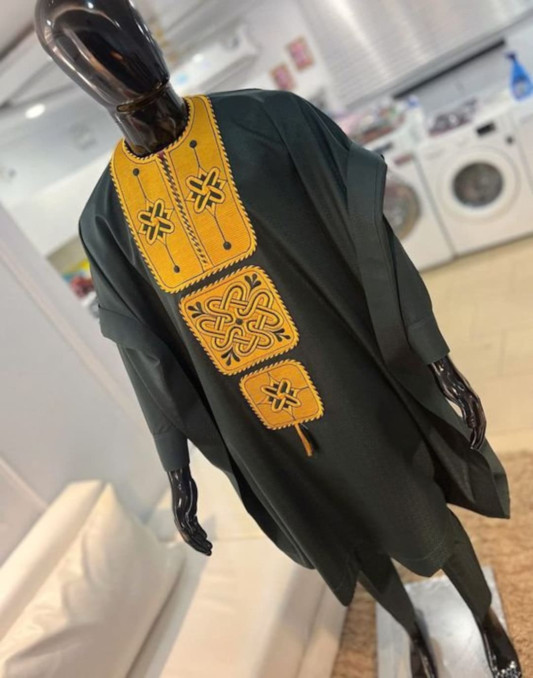 Black and Gold Agbada Babariga 3 Pieces Men Groom Suit African - Etsy