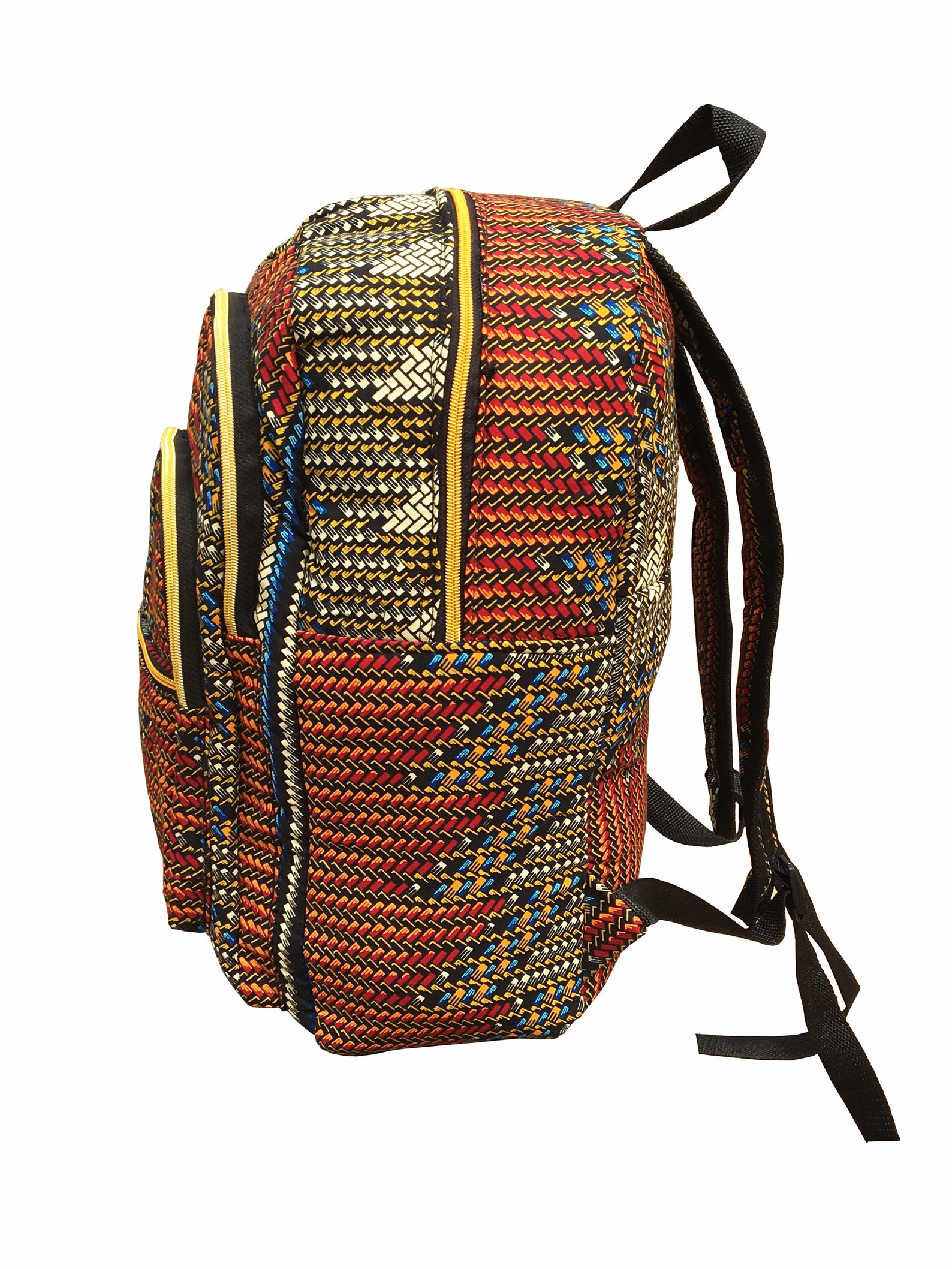 Ankara Wax African Print Book Bag Rucksack Handmade Backpack School Bag ...