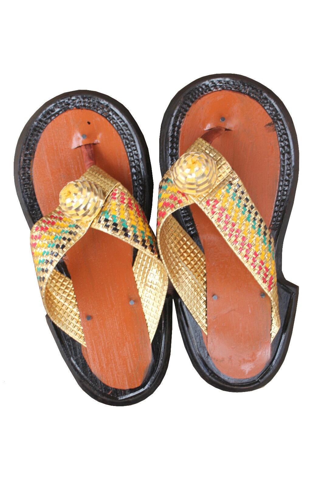 Men's Traditional Slippers Ghanaian Handmade Leather Slippers Men's ...
