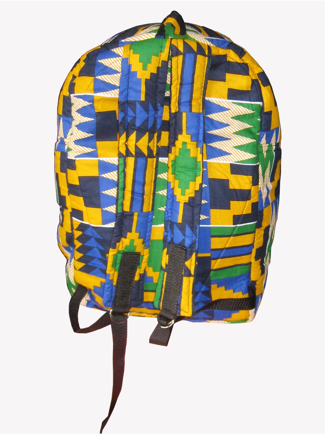 Kente Print African Backpack Book Bag Rucksack Handmade - Etsy