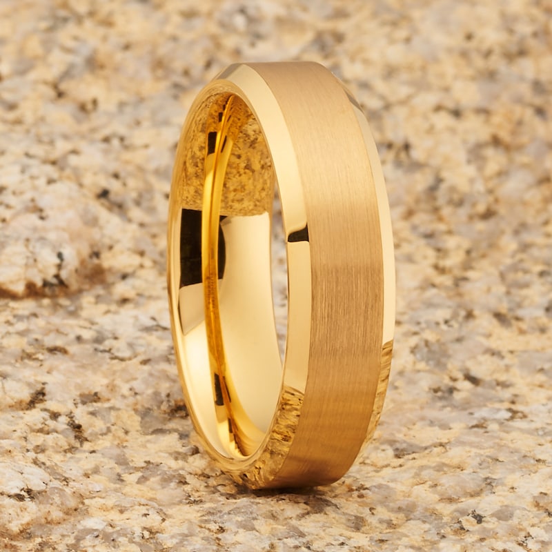 3 Band Ring Brushed Finish - Etsy