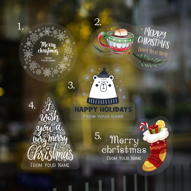 Christmas Stickers - Etsy