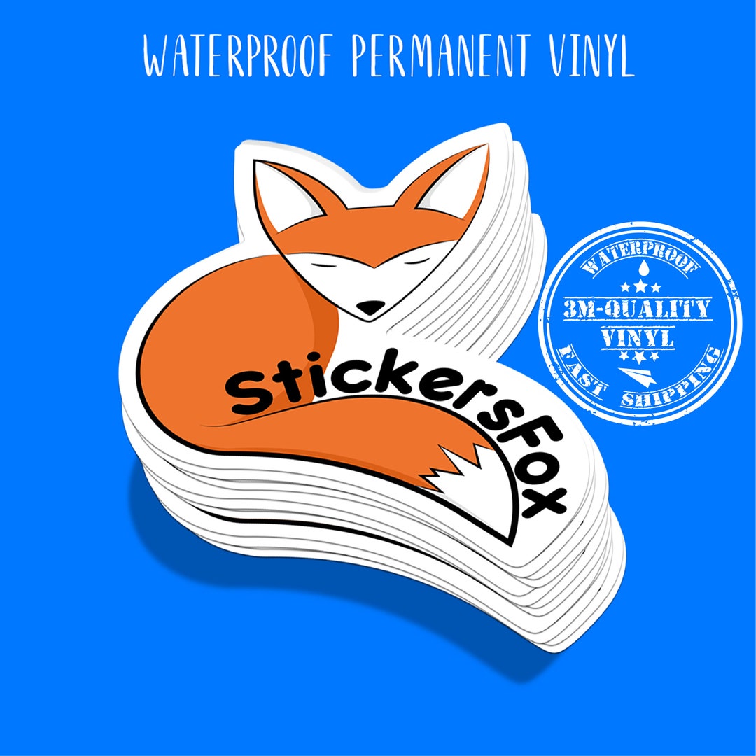 Custom Logo Stickers: Bulk Set, Waterproof Vinyl Decals - Etsy