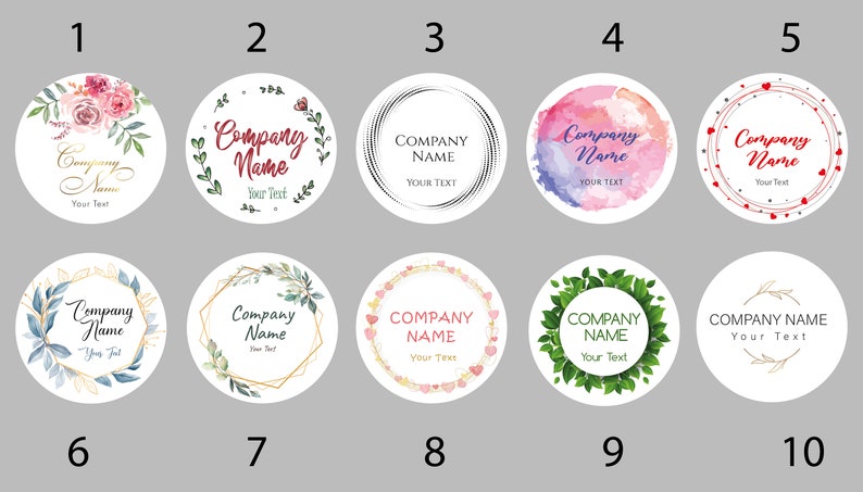100 X Custom Roll Circle Labels. Your Own Design is Printed - Etsy